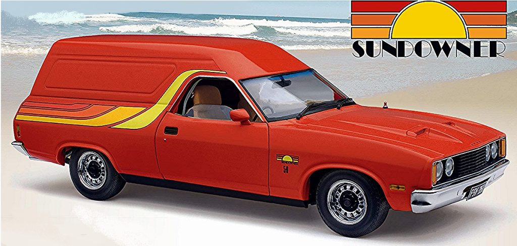 Ford Falcon XC Sundowner Panel Van Red Flame – Riverina Model Cars Plus