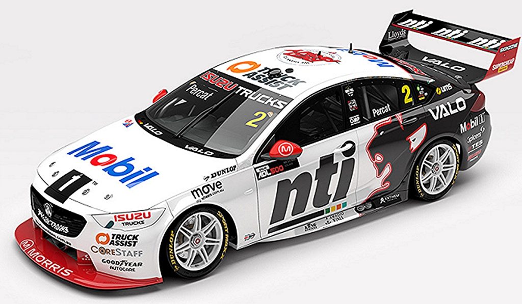 Mobil 1 NTI Racing #2 Holden ZB Commodore 2022 VALO Adelaide 500 Tribute Livery Nick Percat ...