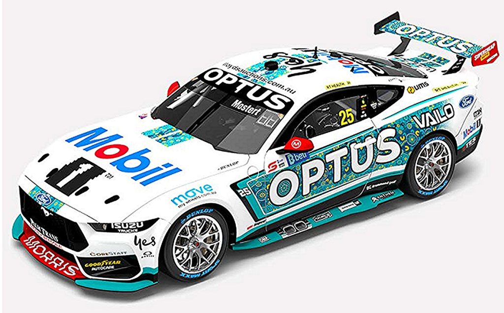 Mobil 1 Optus Racing #25 Ford Mustang GT 2023 Betr Darwin Triple Crown Indigenous Round, Chaz ...
